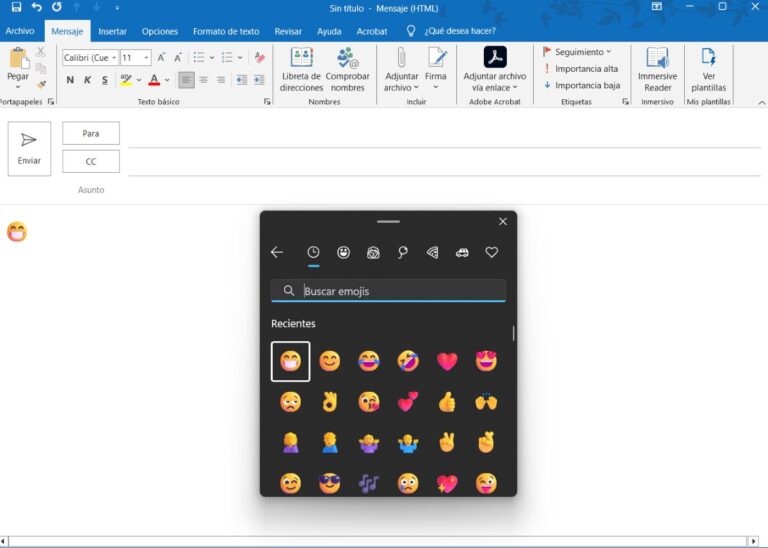 ¿Cómo poner emoticonos en Outlook? Así puedes hacerlo.
