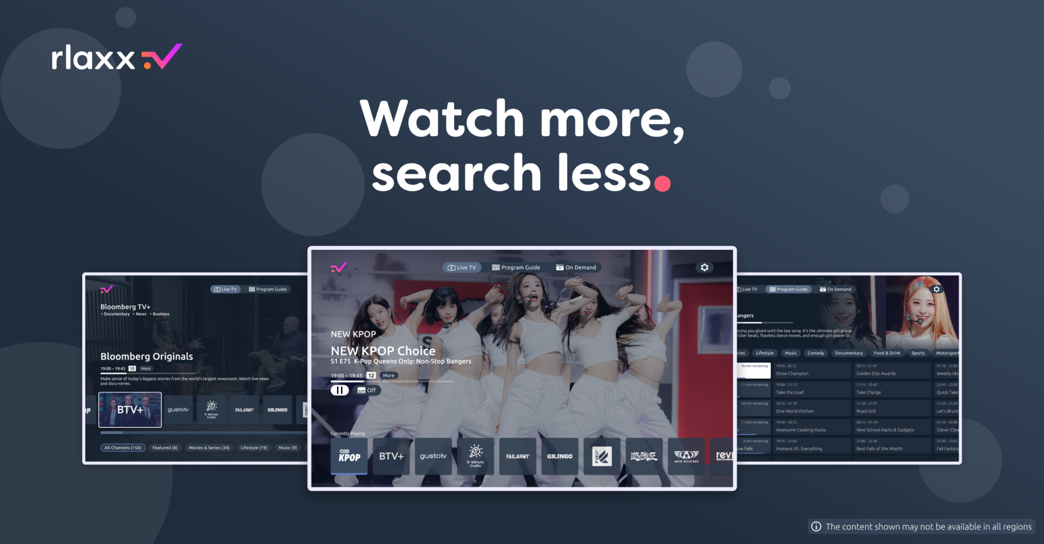 What is Rlaxx TV: free channels on your Smart TV ️