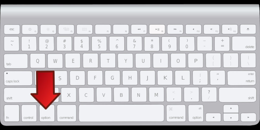 What is the Option key on Mac and what is it used for?