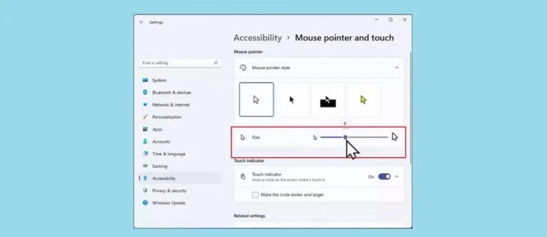 How to customize the mouse cursor in Windows 11