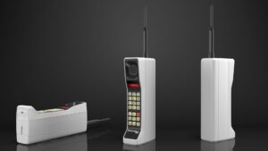 What were the first mobile phone companies?