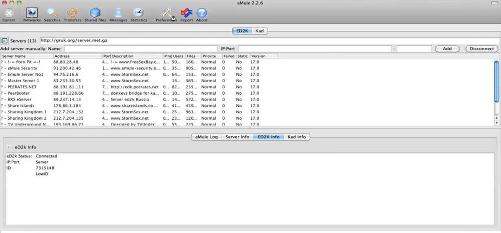 eMule 서버를 업데이트하는 방법은 무엇입니까?