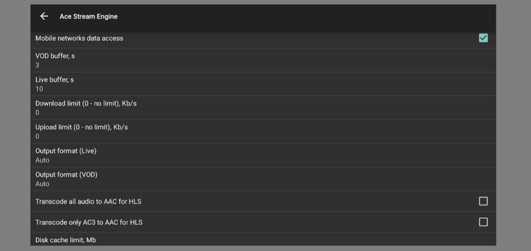 ¿Cómo configurar Acestream para que no se corte?