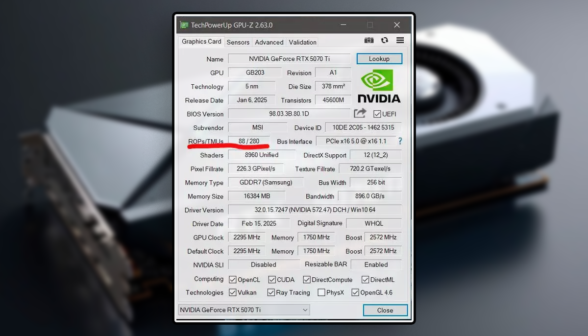 GeForce RTX 5070 Ti 결함: 전력 부족