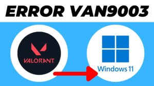 Error VAN9003 in Valorant: How to fix it easily