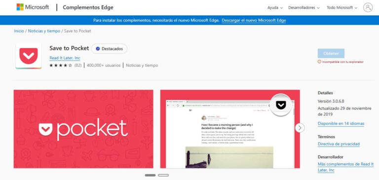 Mejores extensiones para Microsoft Edge