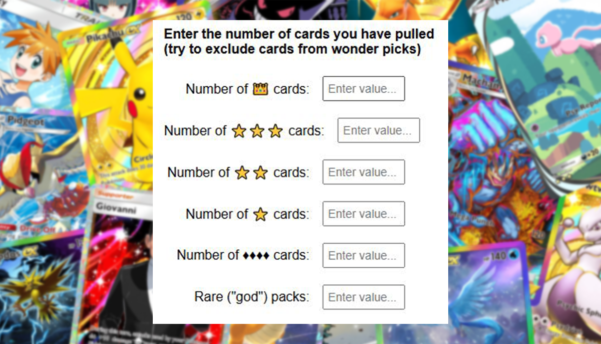 Calculadora de Sorte de Bolso Pokémon Grátis