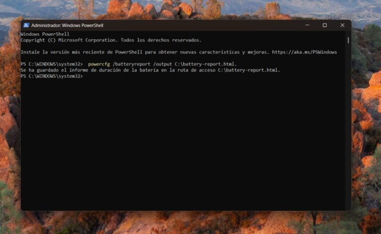 How to generate a battery report in Windows 11 using PowerShell