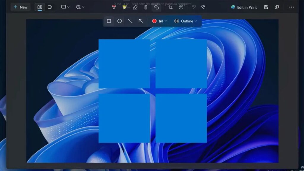 Il s'agit du nouvel outil de capture d'écran de Windows 11
