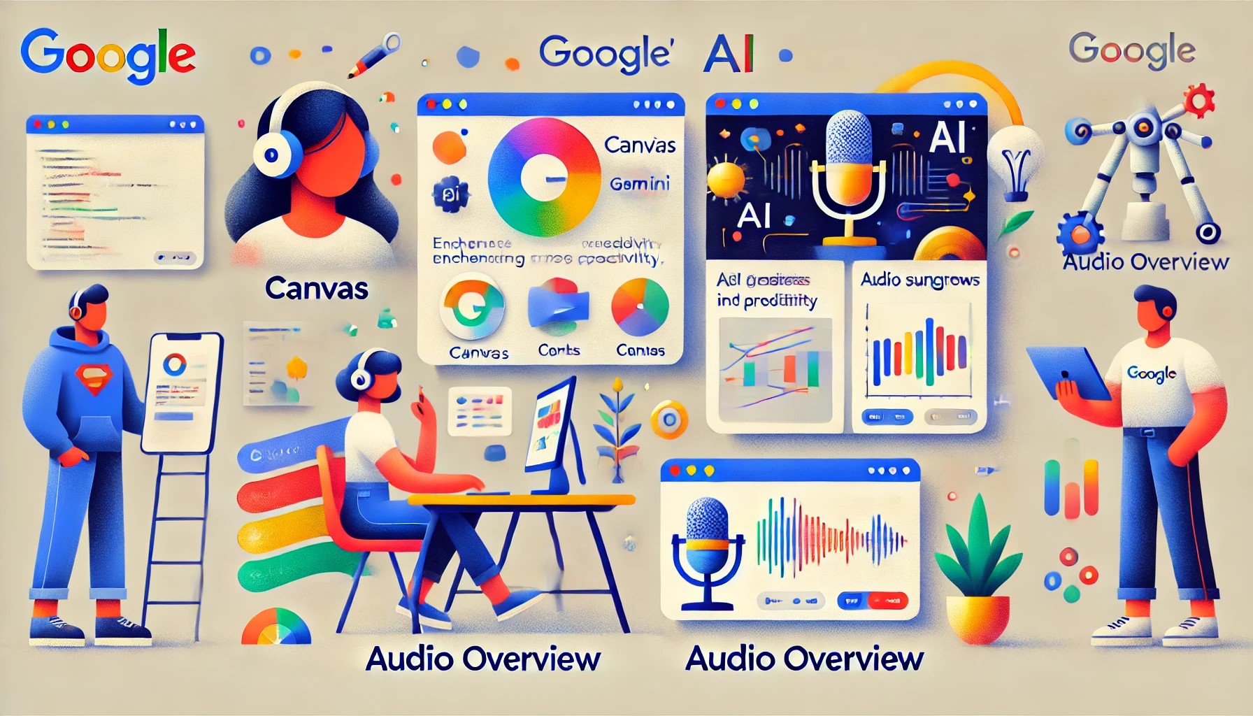 Google 展示全新 Gemini 工具 Canvas