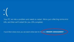 Fix MEMORY_MANAGEMENT error in Windows easily