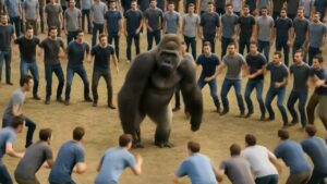 Viral debate 2025: 1 Gorilla vs 100 Humans