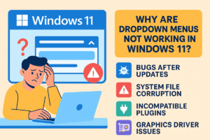 Why don't drop-down menus work in Windows 11?
