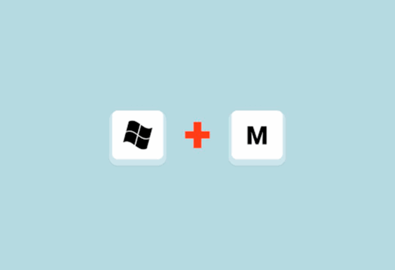 How to minimize all windows in Windows 11