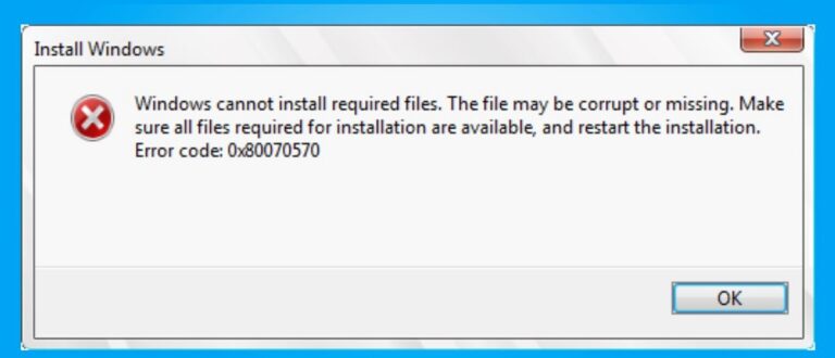Error 0x80070570 in Windows: Causes and definitive solutions
