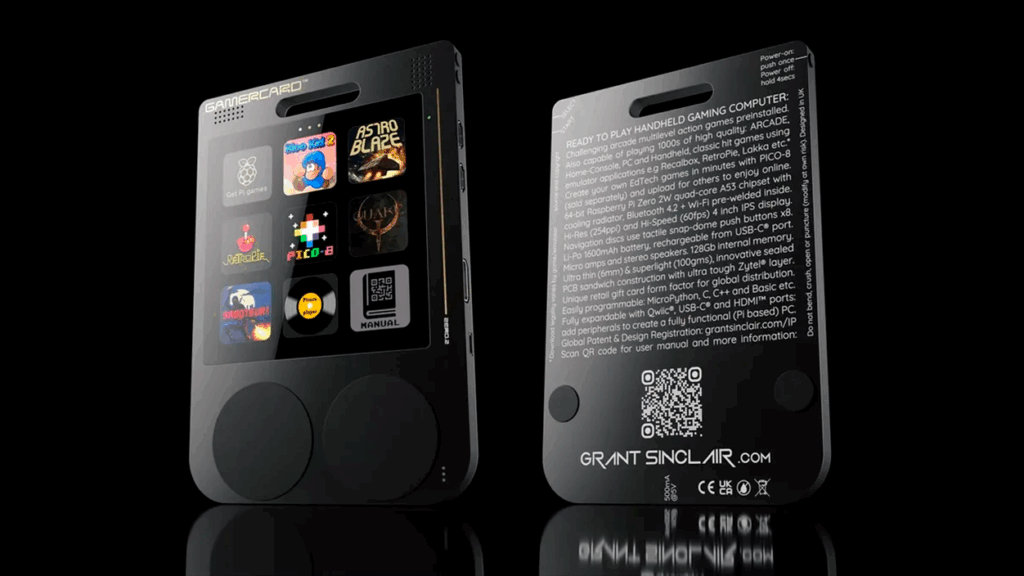 Sinclair Game Card: the most compact portable retro console