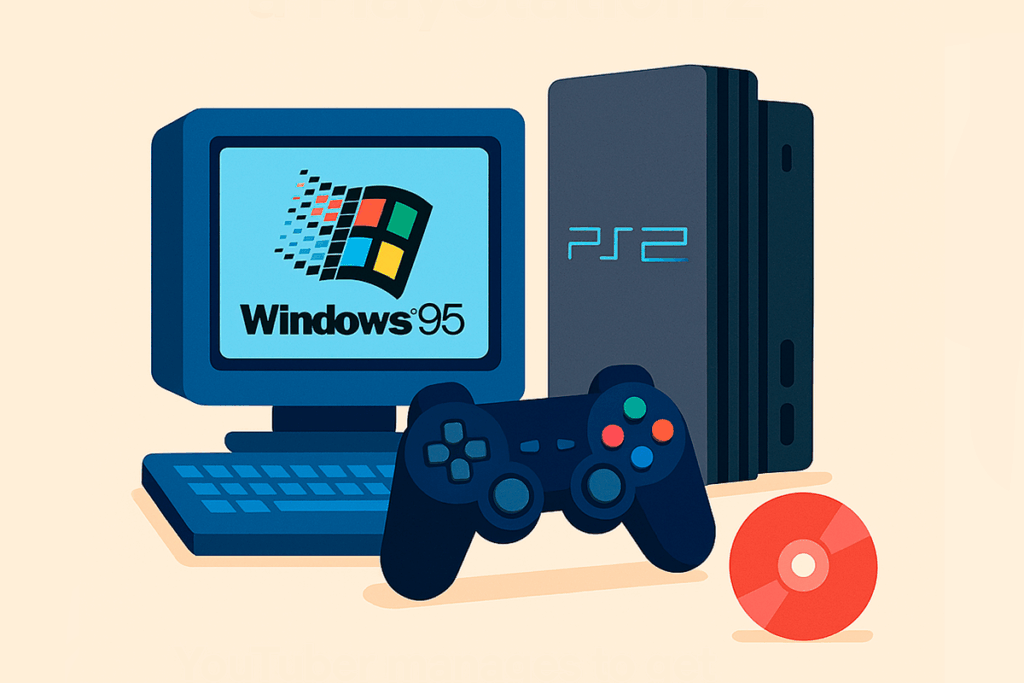 A YouTuber runs Windows 95 on a PS2 but doesn't run DOOM.