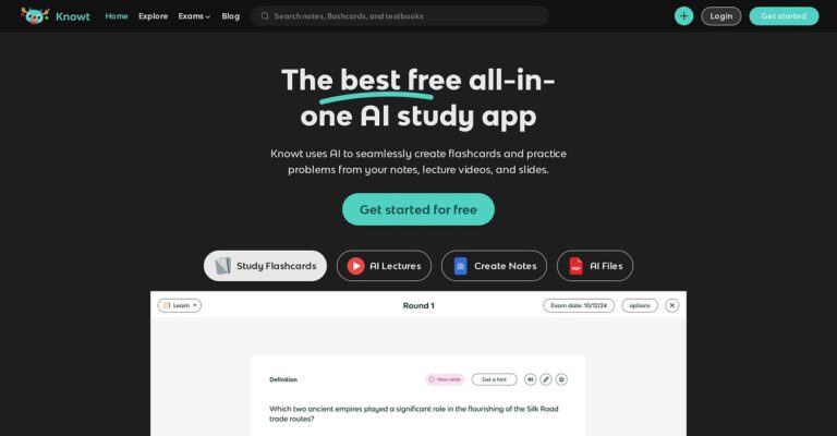 How to use Knowt to study better with flashcards and quizzes