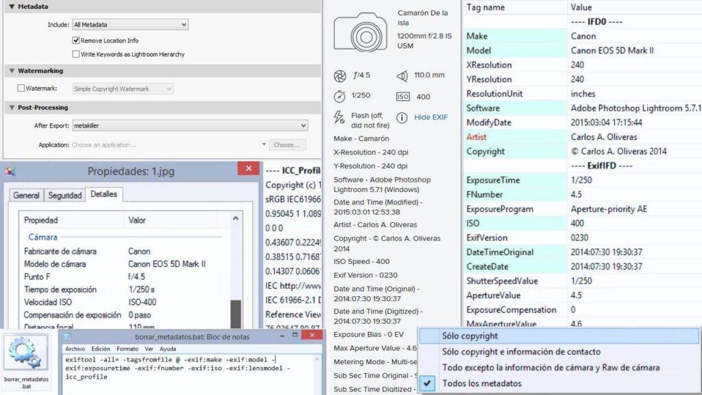 Cómo usar ExifTool: guía completa de metadatos y comandos