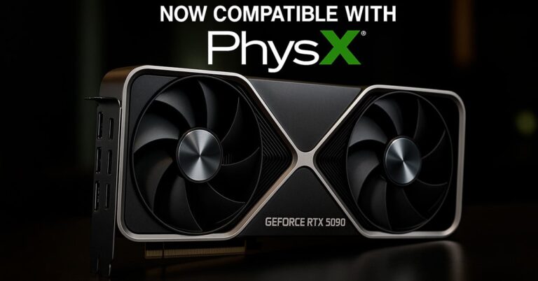 NVIDIA brings back per-GPU PhysX support to the RTX 50 series