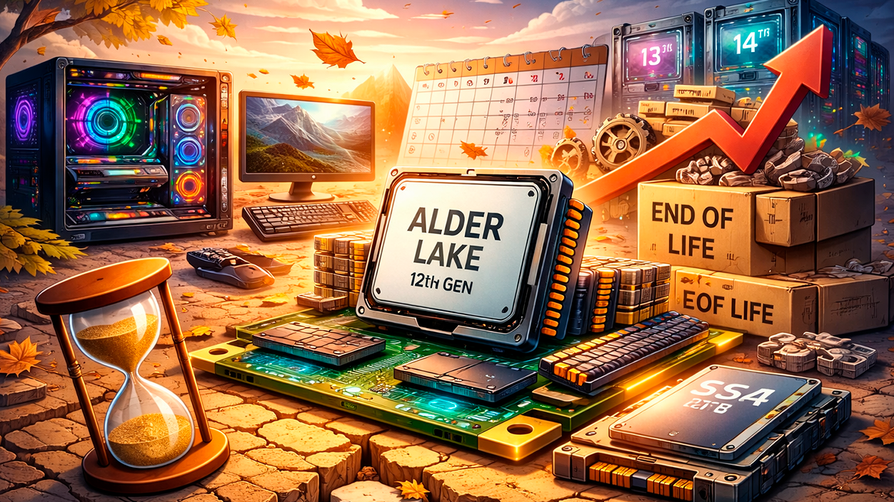 Fim do ciclo para os processadores Intel Alder Lake e a plataforma LGA1700.