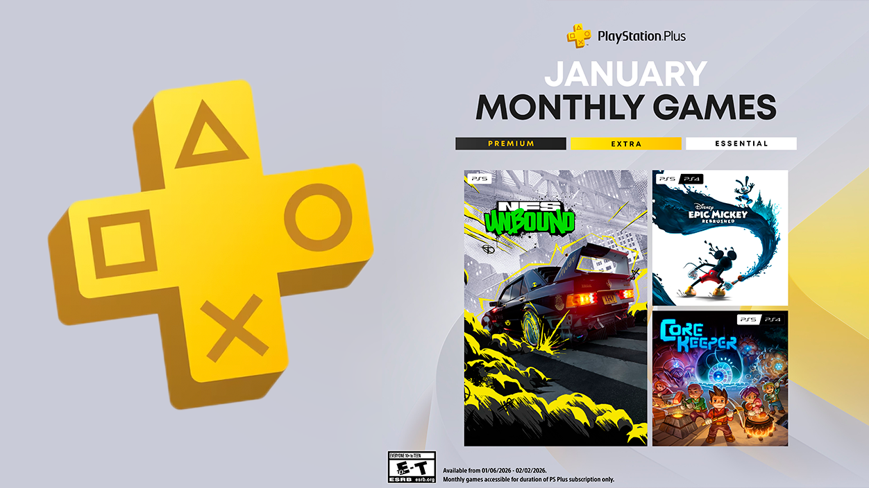 Die kostenlosen PS Plus Essential-Spiele für Januar 2026