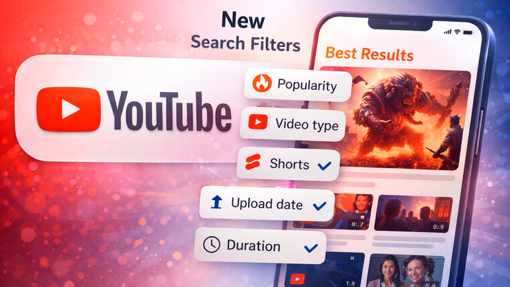 Nouveaux filtres de recherche sur YouTube : voici comment les utiliser