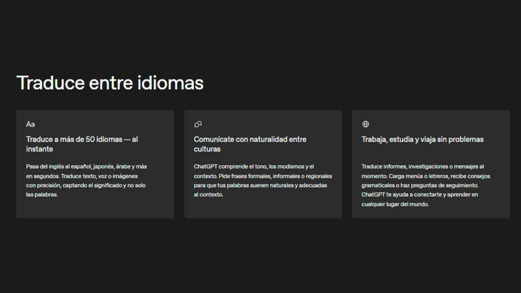 ChatGPT Translate: así funciona el traductor de OpenAI
