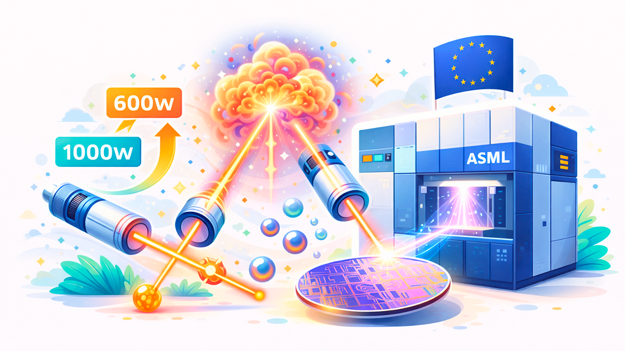 Pinahusay ng ASML ang produksyon nito gamit ang 1.000W EUV lithography