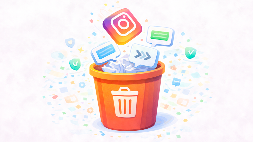 如何一步一步删除 Instagram 消息
