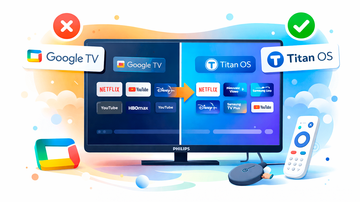 Philips cambia Google TV por Titan OS en todas sus Smart TV