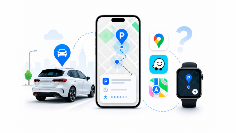 Where I've parked using Google Maps: tips and useful apps